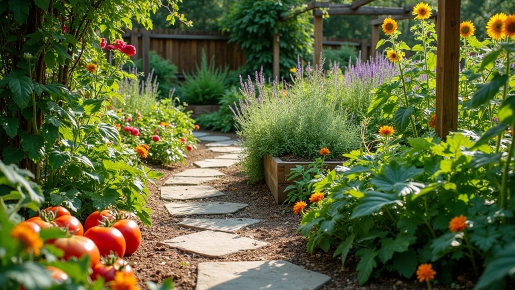 17 Balanced Vegetable and Flower Garden Landscaping Ideas to Mix Beauty ...