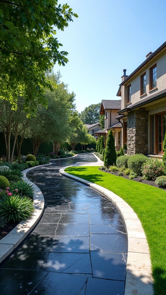25 Grand Rock Landscaping Driveways and Entrances That Impress