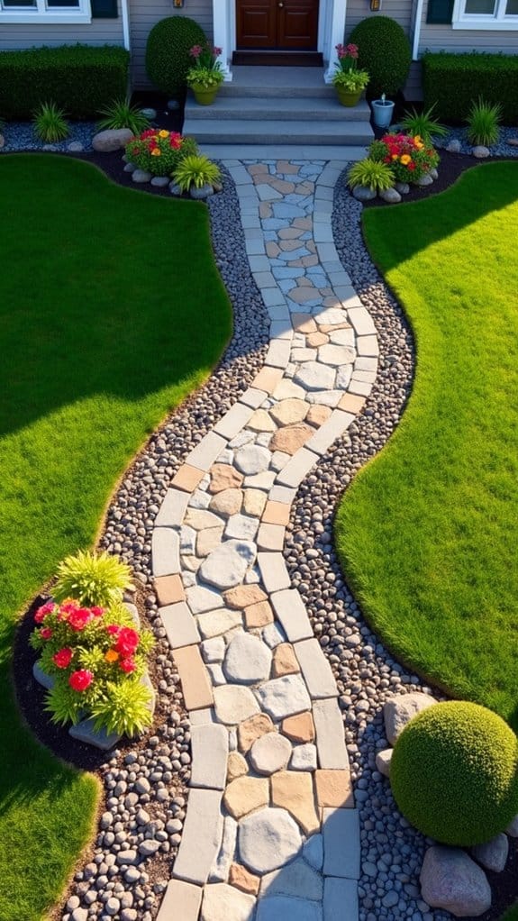 21 Clever Rock Landscaping Around House Ideas to Boost Curb Appeal