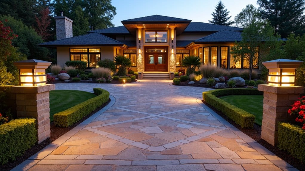 25 Grand Rock Landscaping Driveways and Entrances That Impress