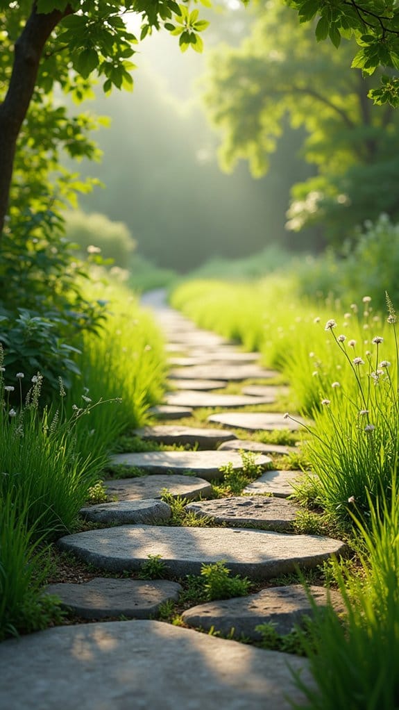25 Fresh Grass and Rock Landscaping Ideas That Mix Green and Stone