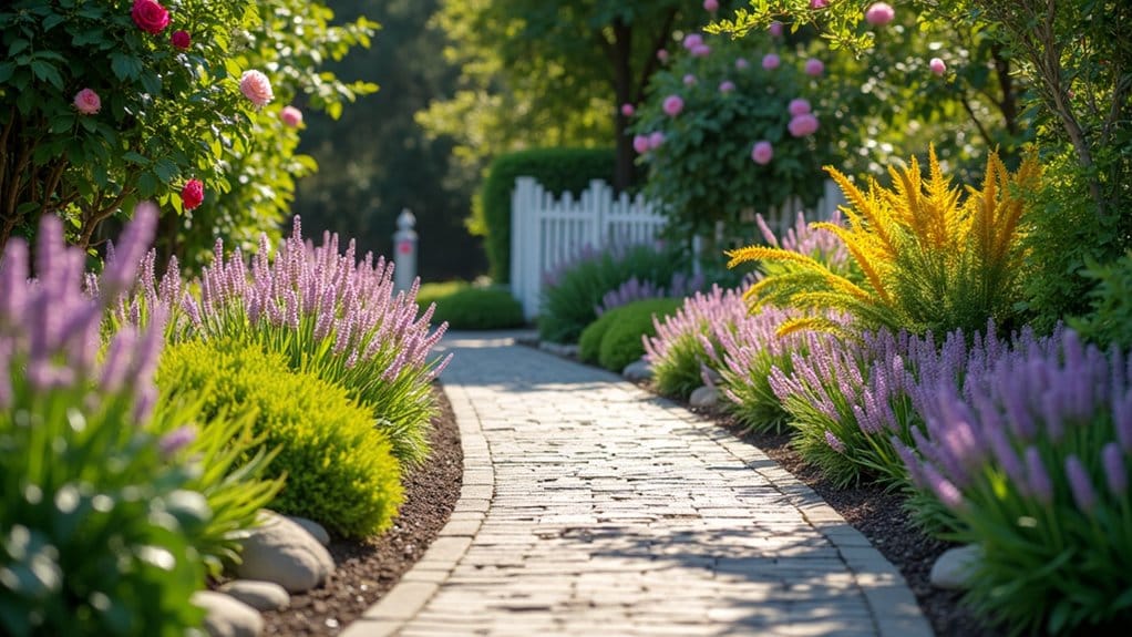 21 Pretty Sidewalk Flower Landscaping Ideas to Brighten Up the Path