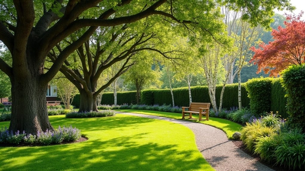20 Dreamy Front Yard Landscaping Ideas With Trees for Natural Shade