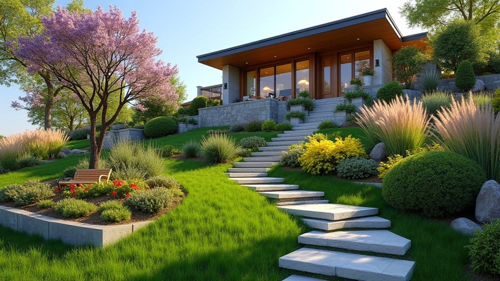 21 Beautiful Slope Garden Front Yard Landscaping Ideas