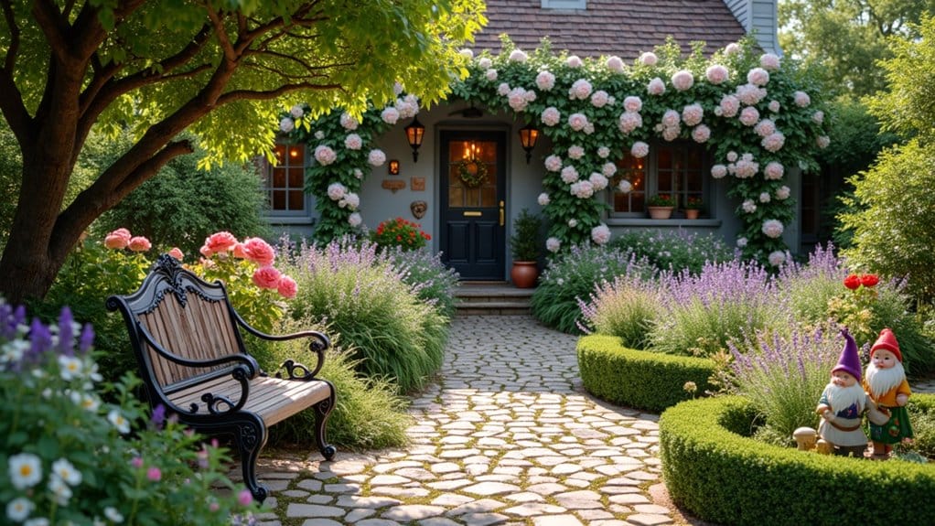 20 Cottage Garden Front Yard Landscaping Ideas With Whimsical Touches