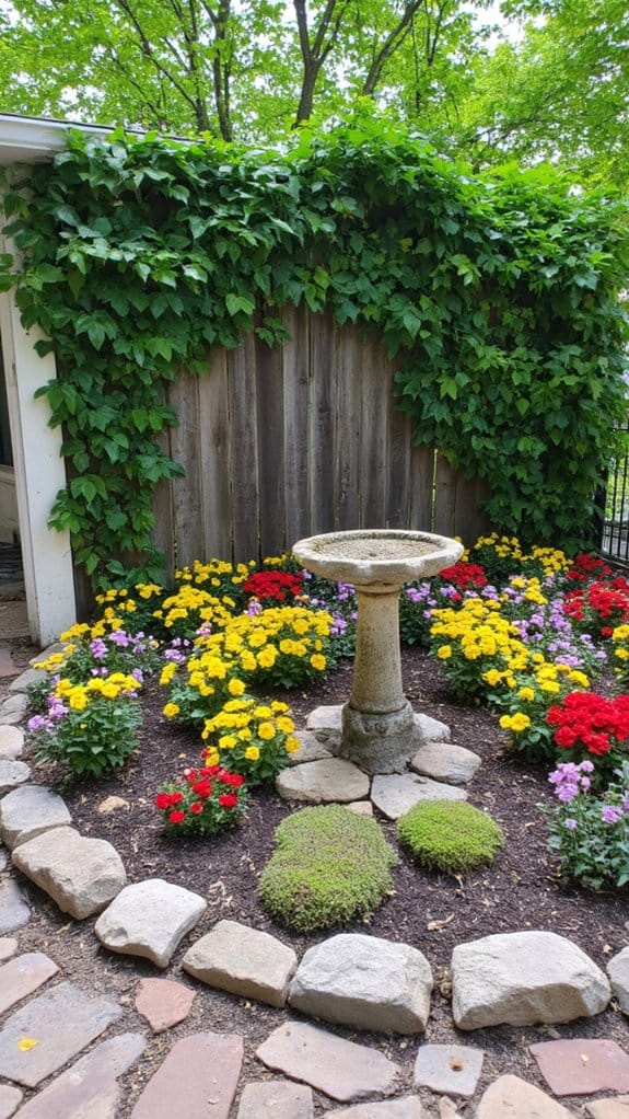 25 Bold Circular Flower Bed Ideas That Become a Focal Point