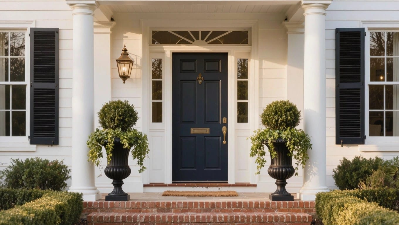 23 Elegant Tall Planters for the Front Door To Add Height and Drama