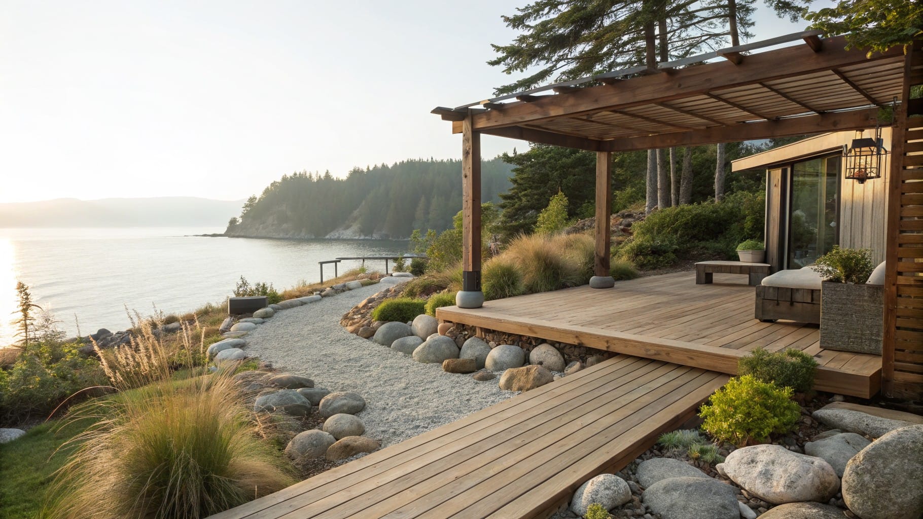 17 Smart Rock Landscaping Around Deck Ideas That Add Beauty