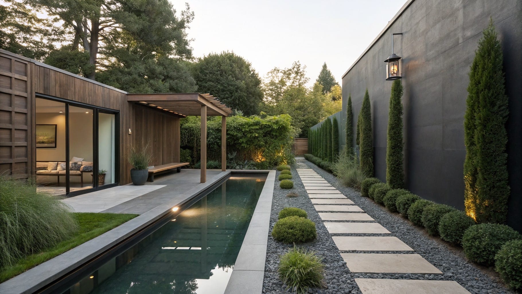 19 Minimalist Backyard Landscaping Ideas For A Clean Peaceful Space