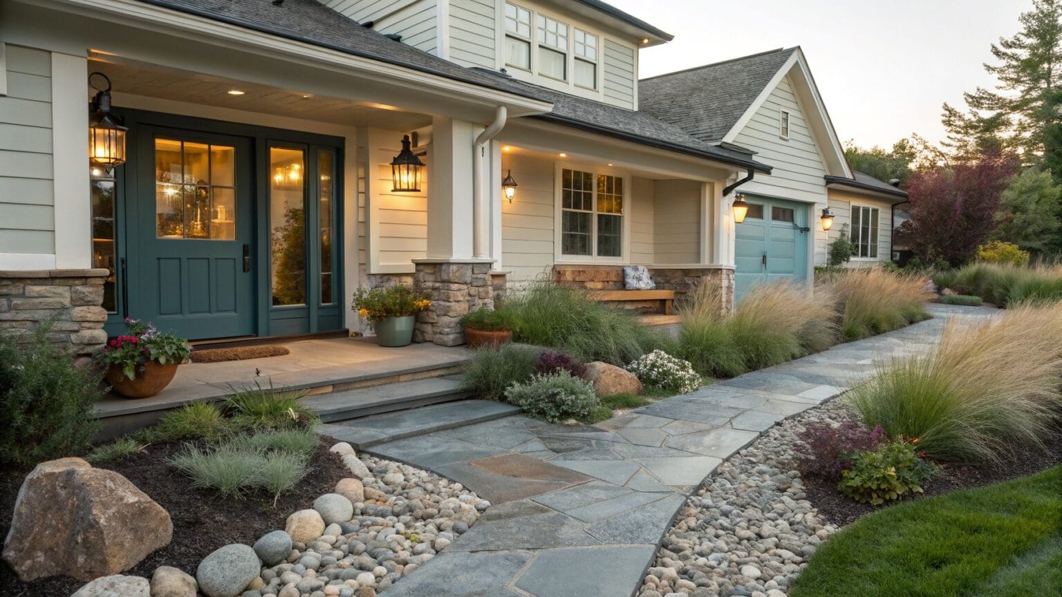 19 Clever Rock Landscaping Around House Ideas to Boost Curb Appeal