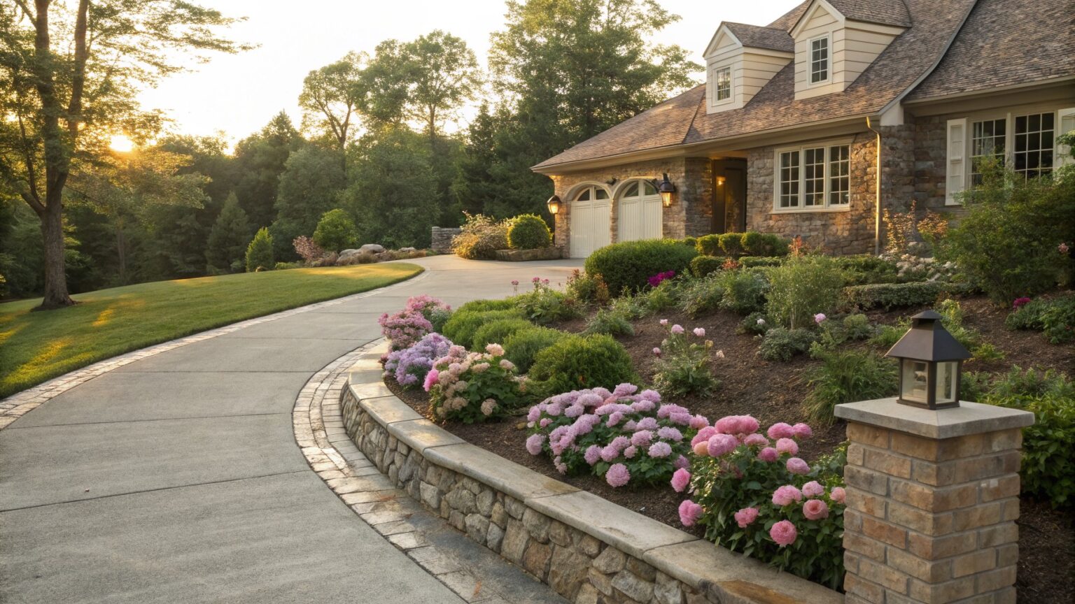 15 Fresh Driveway Flower Bed Landscaping Ideas to Frame Your Entry