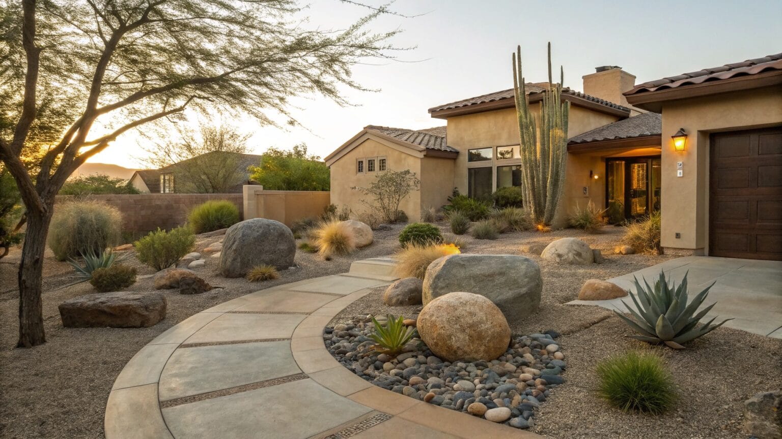 22 Striking Desert Rock Landscaping Ideas Perfect for Dry Climates