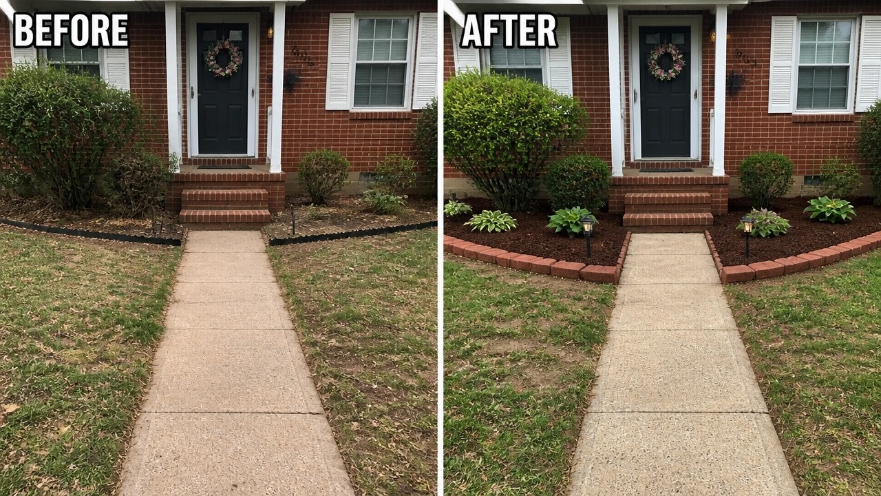 21 Easy Front Yard Makeover Ideas With Mulch and Edging
